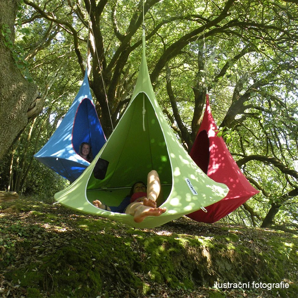 Kondela Závěsné houpací křeslo, světle šedá, KLORIN NEW BIG SIZE CACOON HAMMOCK