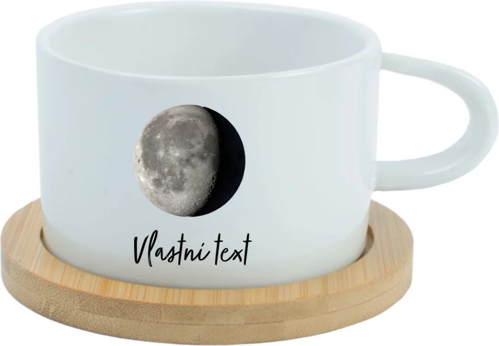 Personalizovaný keramický hrníček "MAKRONKA" s měsíční fází