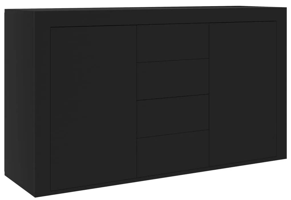 vidaXL Příborník černý 120 x 36 x 69 cm dřevotříska