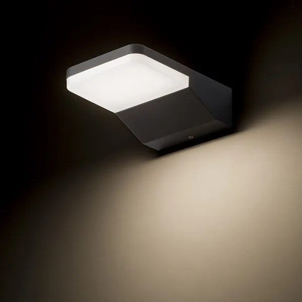 RED R11946 VIRGO nástěnná antracitová 230V LED 9W IP65 3000K - RED - DESIGN RENDL