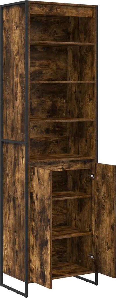 Vysoké skříně Kouřový dub 60 x 36 x 200 cm Kompozitní dřevo 3403030