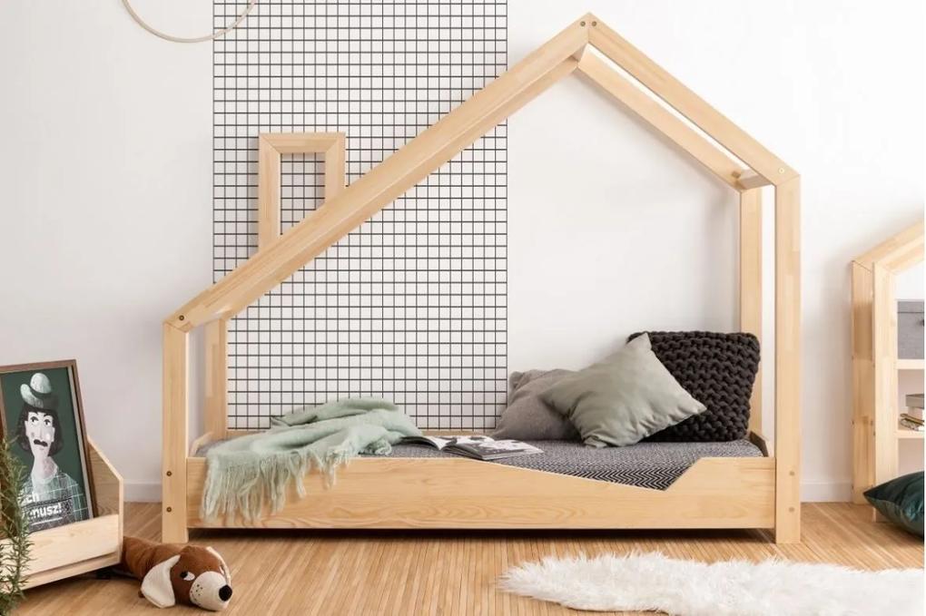 Adeko Dětská postel domeček Luna A Velikost postele: 150x100 cm Barva: dekor přírodní dřevo přírodní