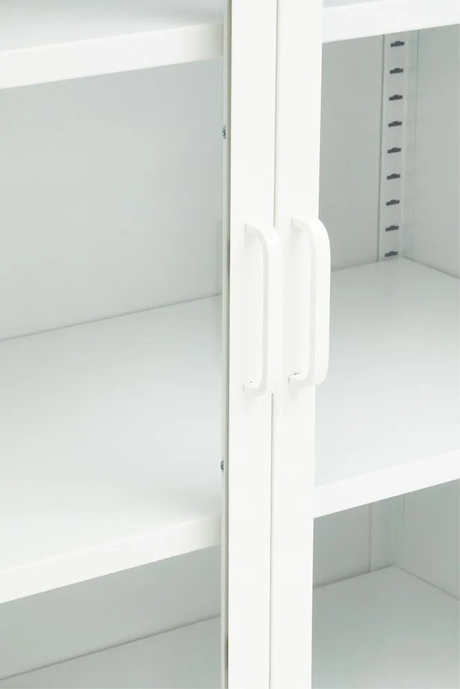 Bílá ocelová vitrína 80x102x40 cm Acier – Premier Housewares