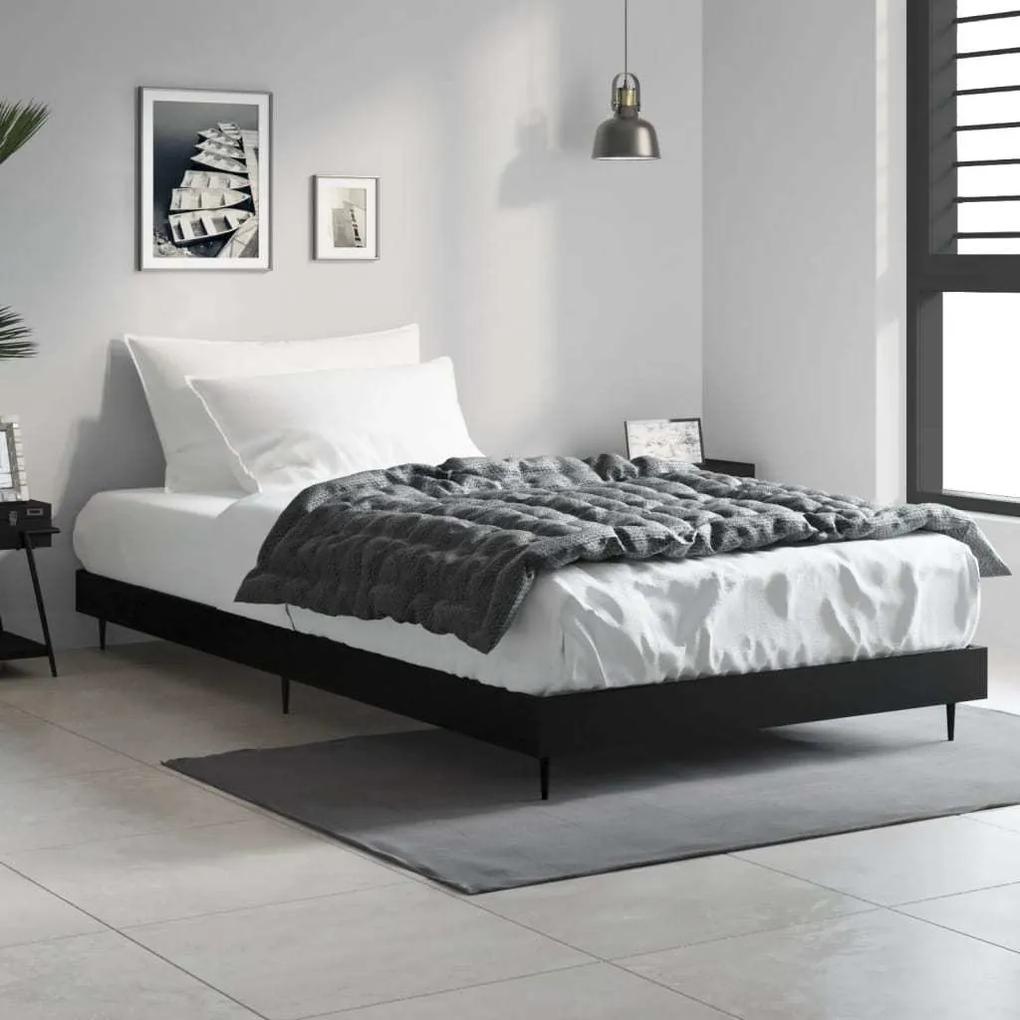 vidaXL Rám postele 100 x 200 cm kompozitní dřevo [832265] Barva: Černá