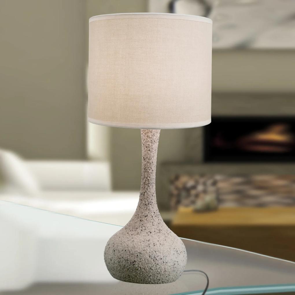 S keramickou nohou - textilní stolní lampa Liah
