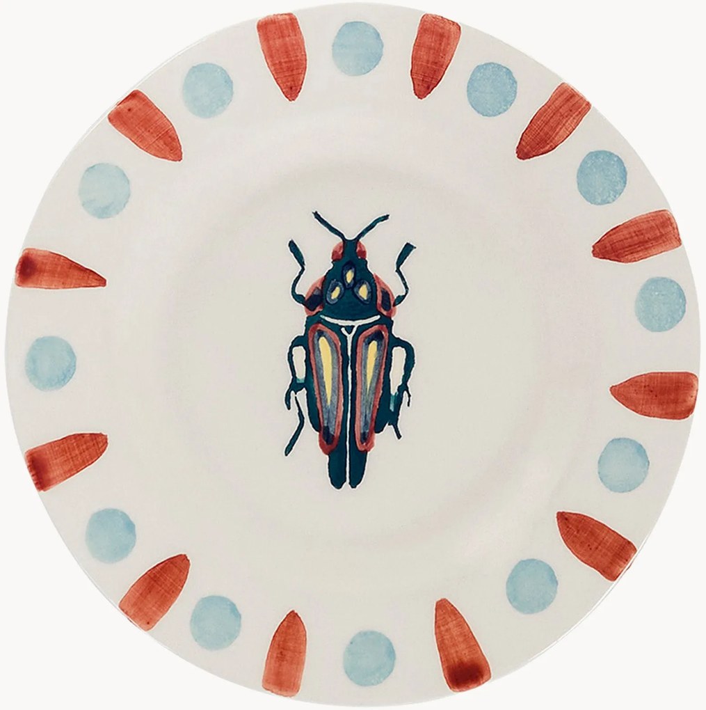 Ručně malovaný dezertní talíř Beetle Bug