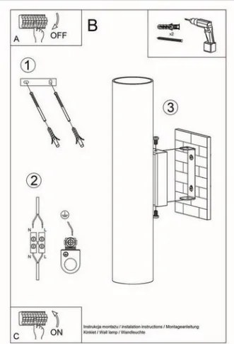 Nástěnné svítidlo SOLLUX Lagos 2 GU10 2x40W bez zdroje SL.0330 černá
