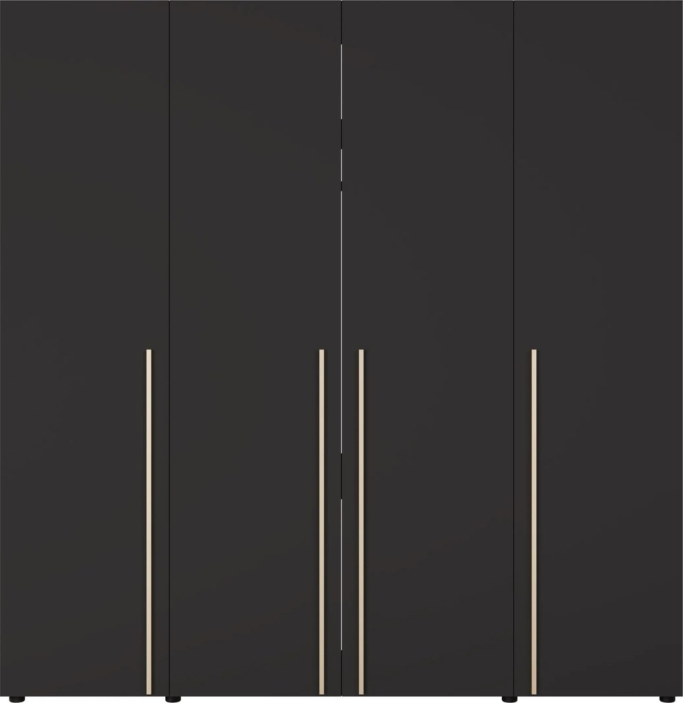 GiB Meble Šatní skříň DOMINO SZ4D Barva: gold baroque