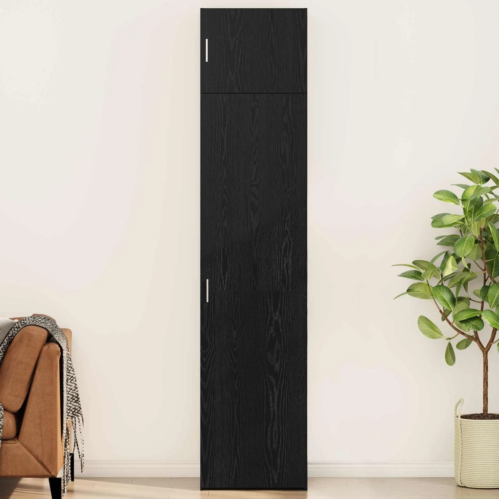 Servírovací skříň 2 ks Černý dub 50 x 41 x 225 cm 3394562