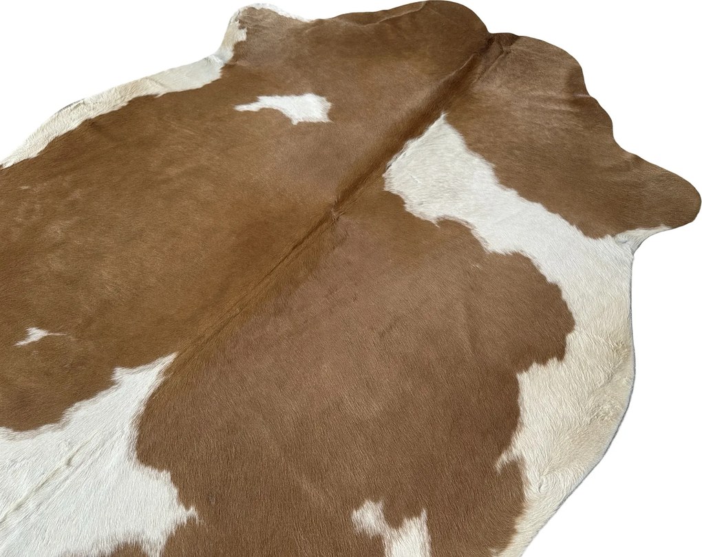Koberec kusový hovězí kůže 3,8 m2, hnědobílá 1014
