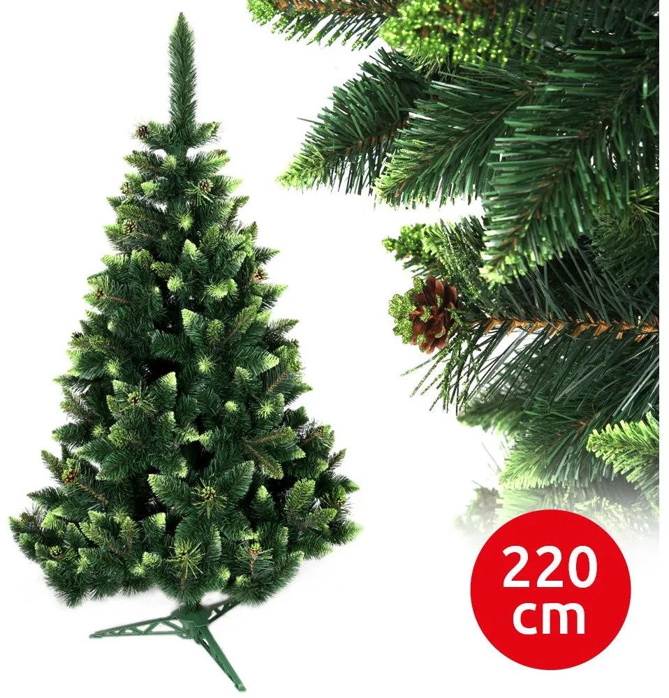 ANMA Vánoční stromek SAL 220 cm borovice AM0103