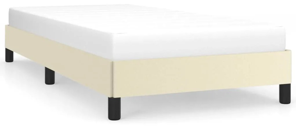 vidaXL Rám postele krémový 80 x 200 cm umělá kůže