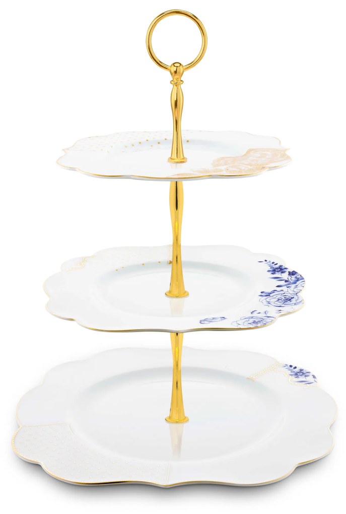 ROYAL WHITE CAKE STAND, Třípatrový etažér