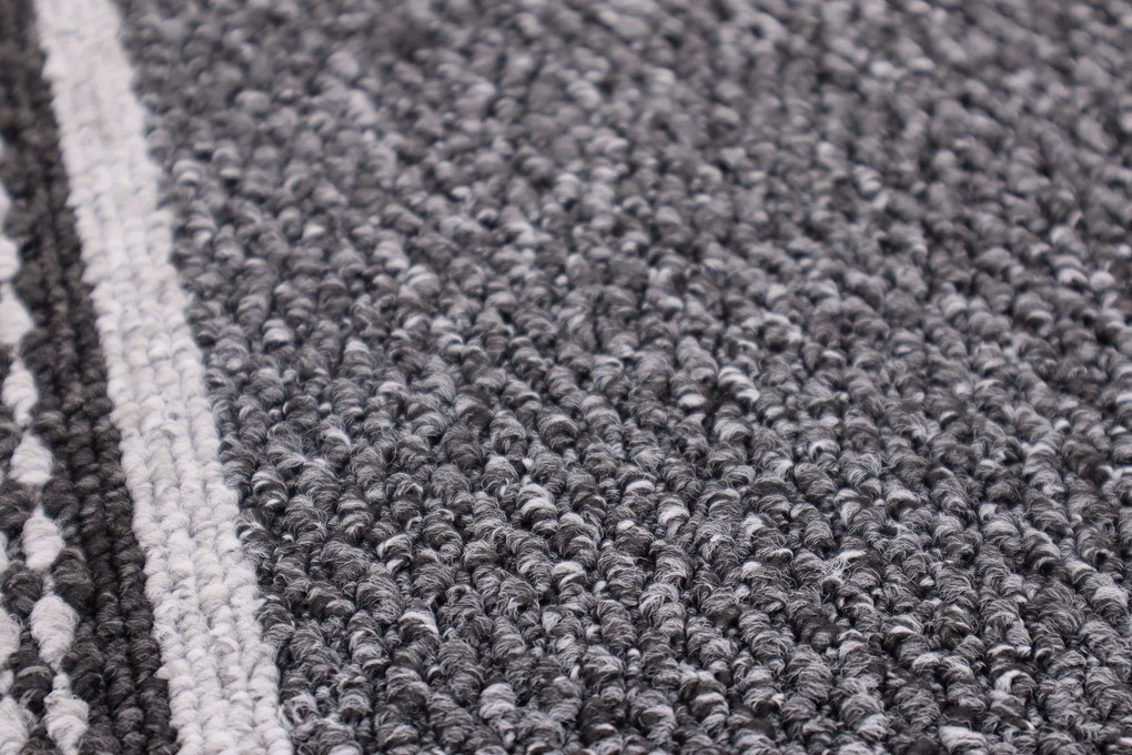 Condor Carpets, Běhoun na míru Promenade 8727 antra, šíře 120 cm, šedá, chodba / předsíň