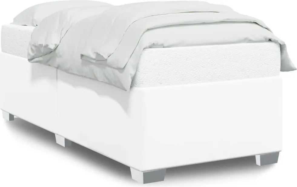 Rám postele bílý 90 x 200 cm umělá kůže 3284541