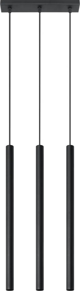 Sollux Lighting Závěsné svítidlo PASTELO 3 černé