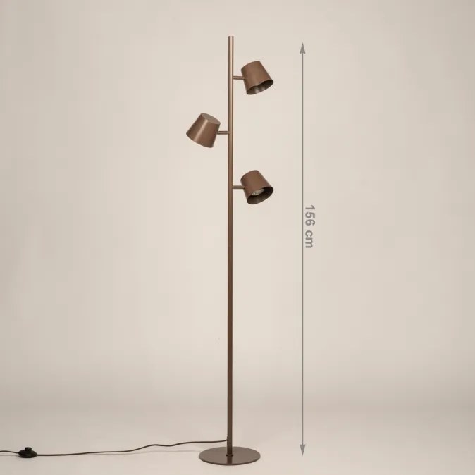 Stojací lampa Snap Fosca Brown Trio