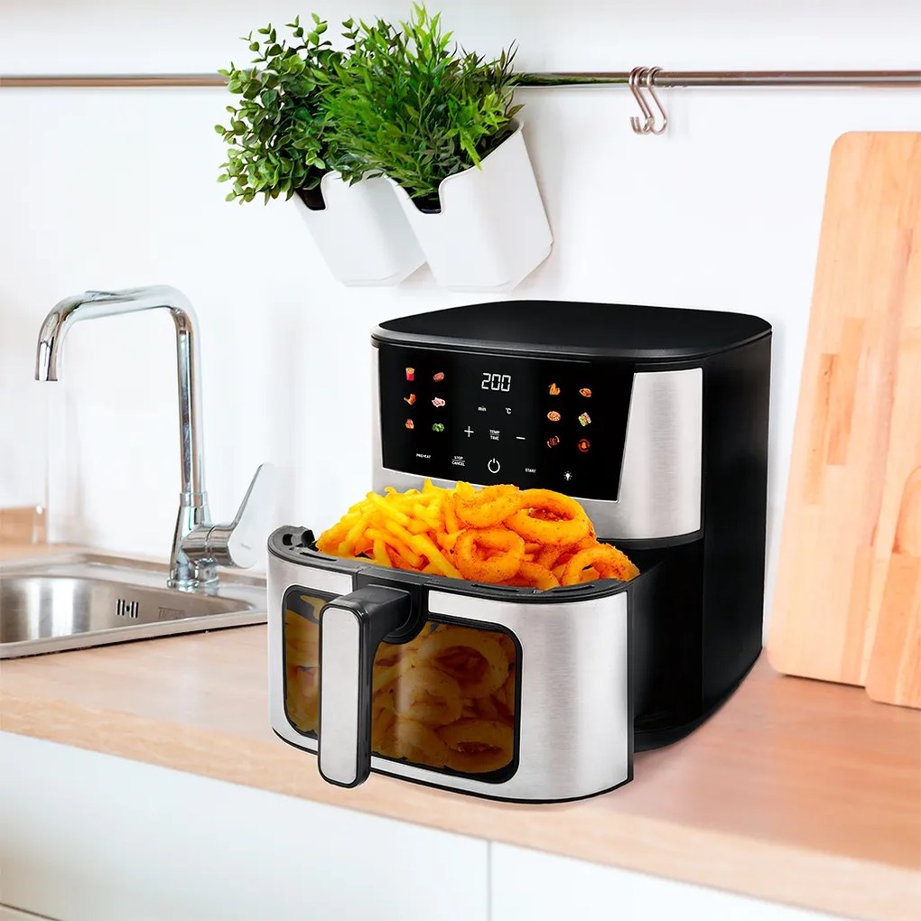 TESLA AirCook Q60 XXL Pro - multifunkční digitální horkovzdušná fritéza
