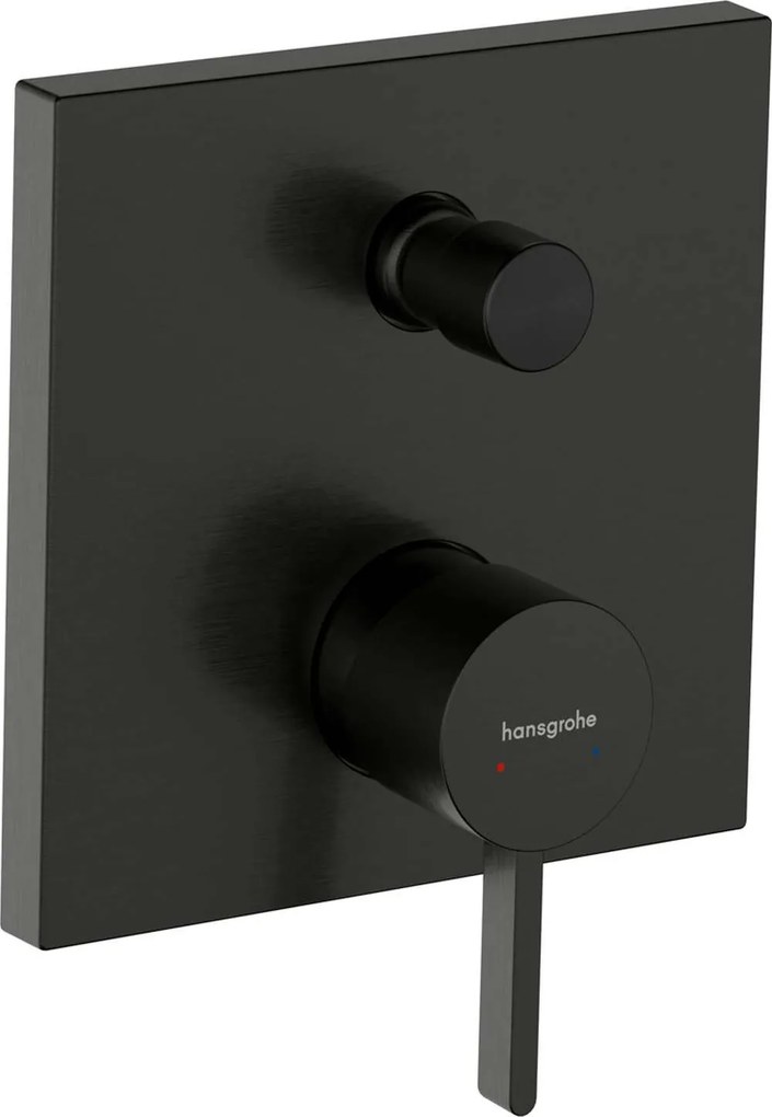 Hansgrohe Finoris - Baterie pod omítku, pro 2 spotřebiče, kartáčovaný černý chrom 76415340