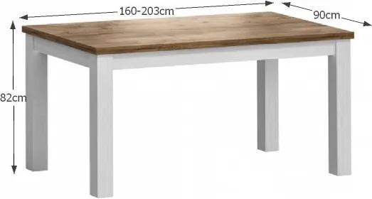 Stůl STD, rozkládací, sosna andersen / dub lefkas, PROVANCE