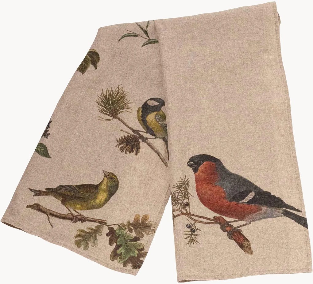 Sada lněných utěrek Small Birds, 2 díly