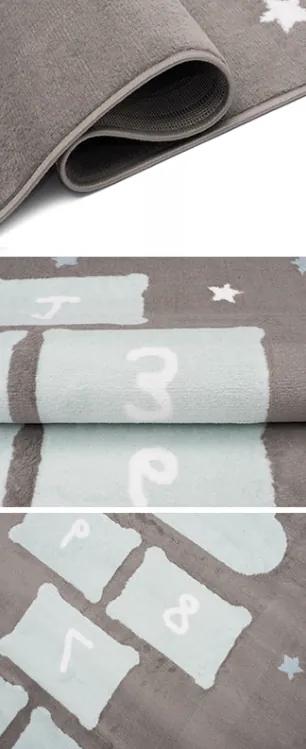 Chemex Dětský koberec Skákací panák mráčkový šedý, různé rozměry Rozměr: 120x170cm