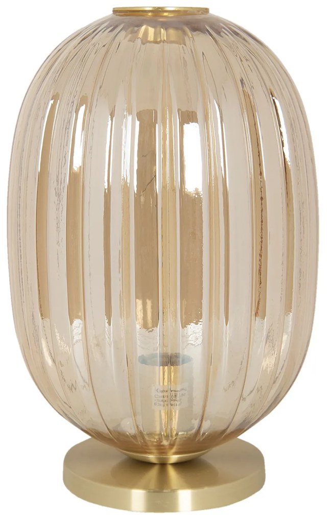 Stolní lampa Gatien se zlatým podstavcem – Ø 20*35 cm E14/max 1*40W