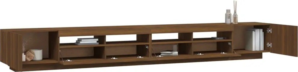 vidaXL TV skříňka s LED osvětlením 300x35x40 cm [3120178] Barva: dub sonoma