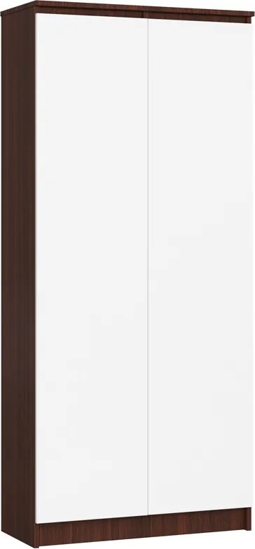 Regál R80 2D8P wenge/bíla