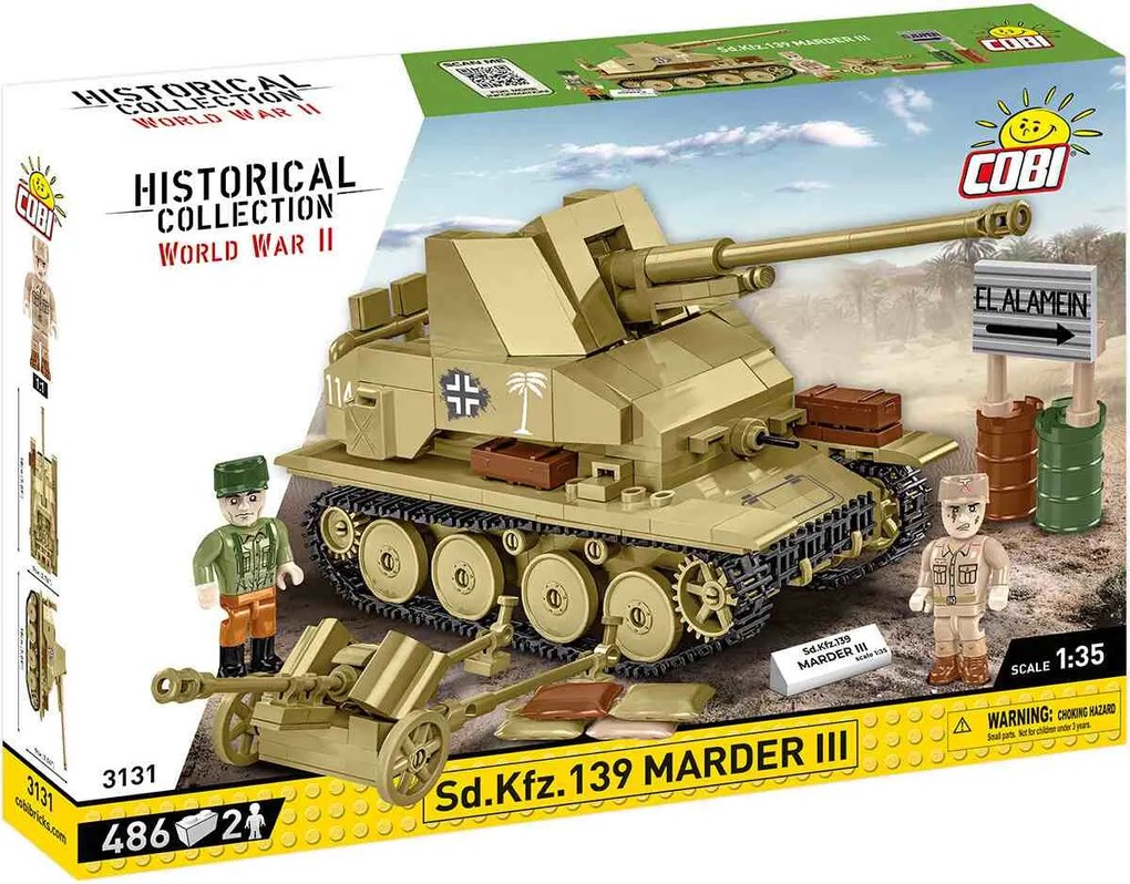 Cobi 3131 německý stíhač tanků sd.kfz. 139 marder iii 1:35