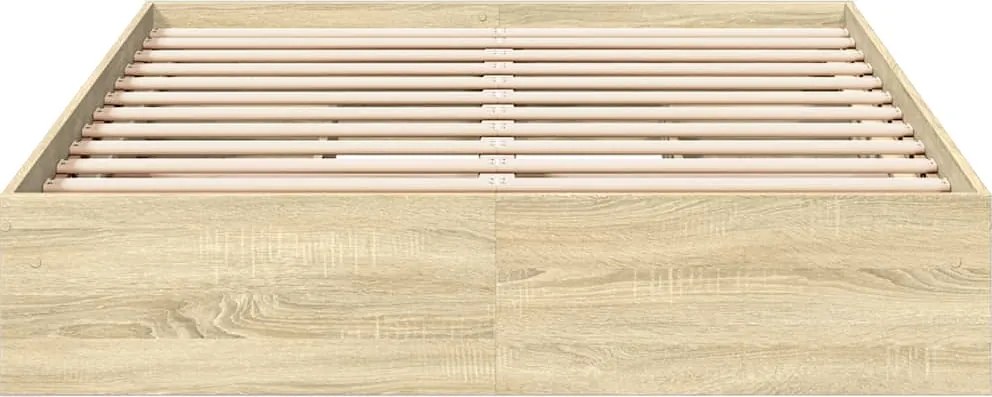 Rám postele se zásuvkami dub sonoma 120x190 cm kompozitní dřevo 3280701
