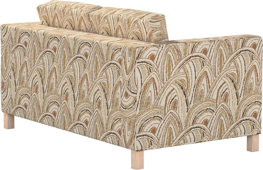Potah na pohovku IKEA Karlanda 2-místná, krátký barva béžová látka pletený vzor, vzorované