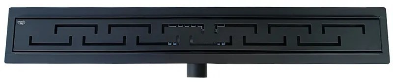 BPS-koupelny Sprchový odtokový žlab DL01 DELTA G4 HYD-2676 70 cm, černý