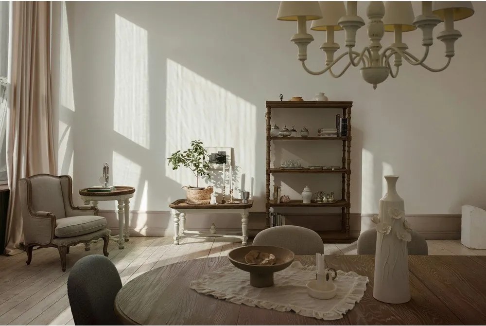 Béžové lněné křeslo Catherine – Bizzotto