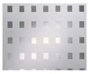 Statická fólie transparentní  Čtverce 45 cm