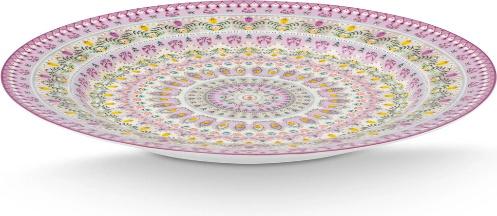 Pip Studio Lily & Lotus talíř Ø32cm, lila (Velký porcelánový talíř)