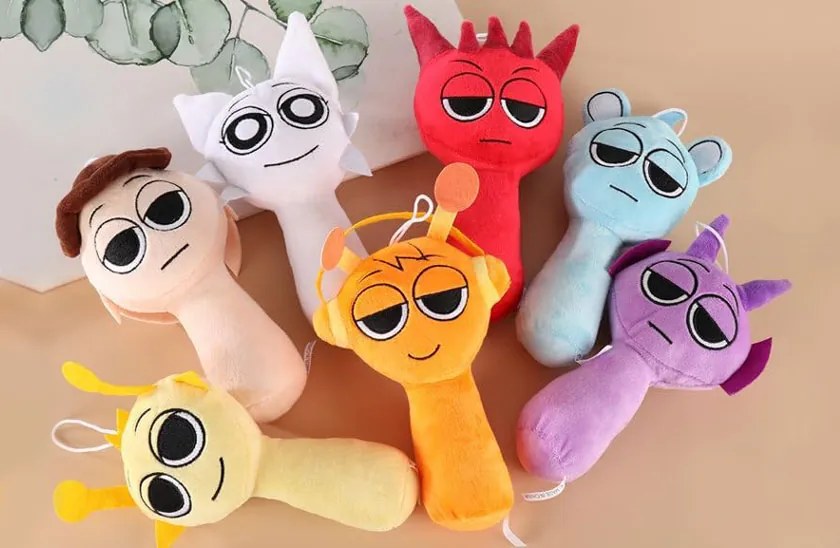 Plyšová hračka SPRUNKI - z hudební hry Incredibox - Cluckr Horor