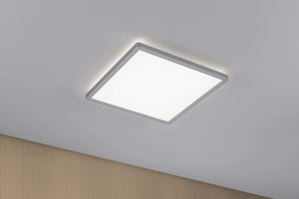 Paulmann 71008 Atria Shine, matně chromové stropní LED svítidlo s korónou, 16W LED 4000K, 29x29cm