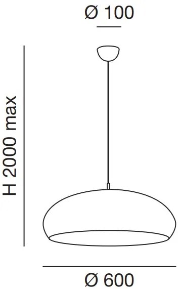Fabas 3161-45-251 Lodge, tmavě hnědé hliníkové svítidlo 1xE27, průměr 60cm