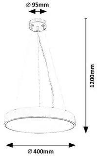 Rabalux TESIA LED závěsné svítidlo 71040