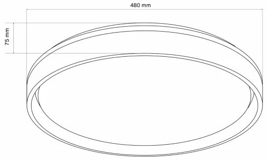 LED Stmívatelné stropní svítidlo JADWIGA LED/72W/230V 3000-6000K + DO