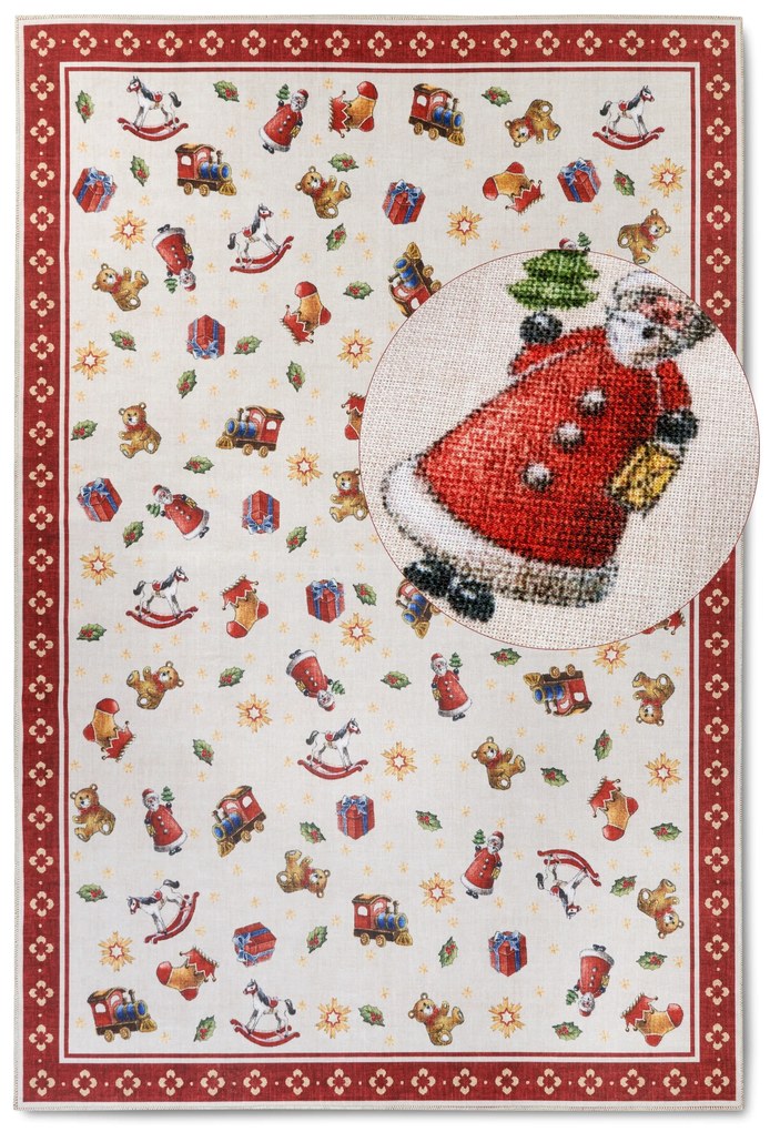 Villeroy & Boch Kusový koberec Toy's delight s potiskem 106192 Red, Multicolor, 160x230, červená, obývací pokoj