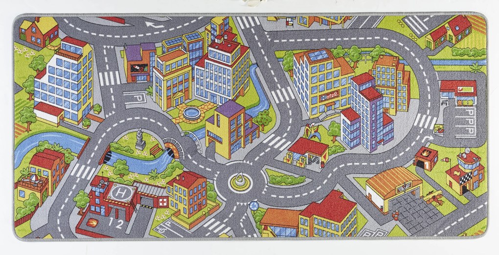 Hanse Home Collection koberce Dětský kusový koberec Play 102379 (silnice) - 200x300 cm