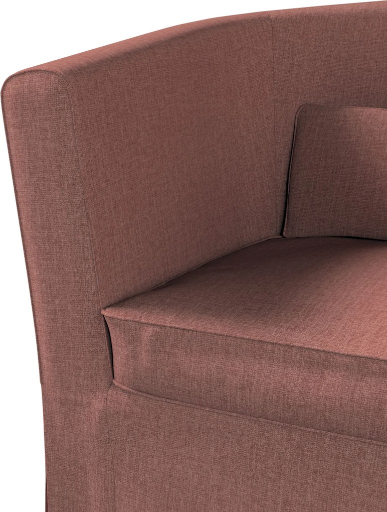 Potah na křeslo IKEA Ektorp Tullsta barva hnědá látka pletený vzor