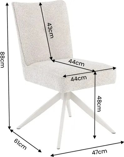 Designová otočná židle Narayan béžová