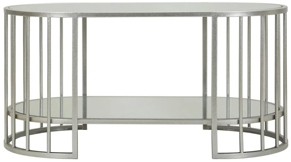 Designový konferenční stolek Eilonwy 90 cm stříbrný