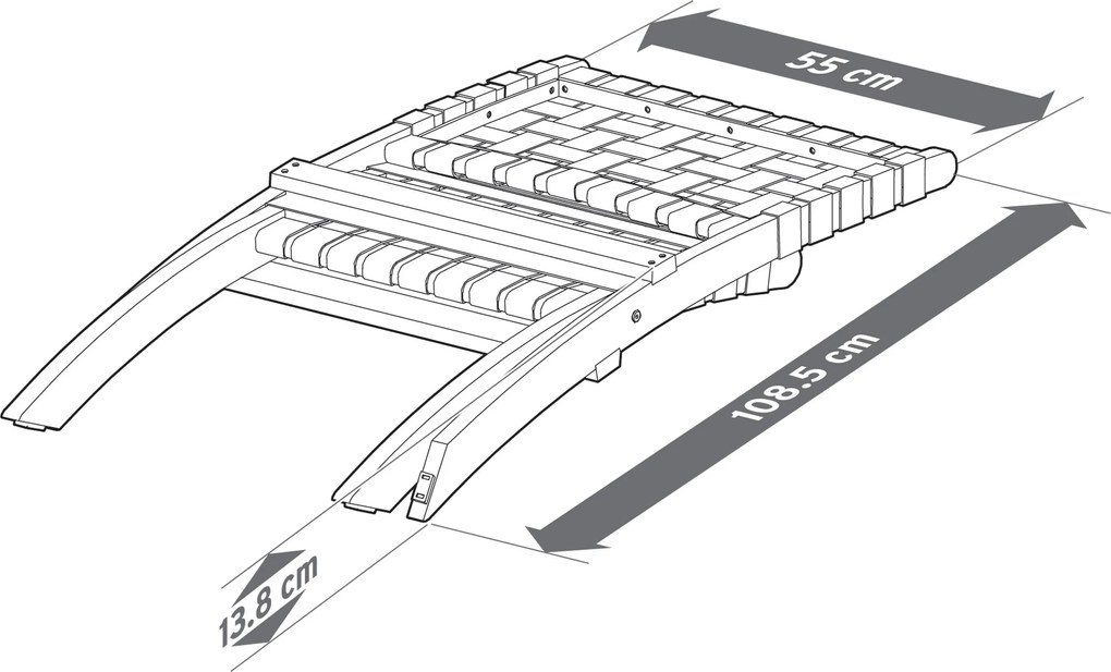 Tchibo - Skládací zahradní křeslo s pásovým výpletem - barva: šedá
