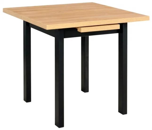 Drewmix jídelní sestava DX 4 odstín dřeva (židle + nohy stolu) ořech, odstín lamina (deska stolu) bílá, potahový materiál látka s doplatkem