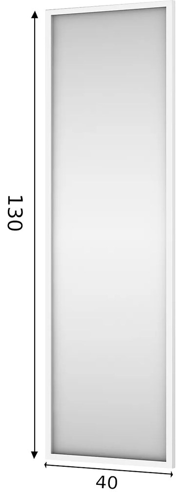 Eltap Nástěnné zrcadlo Arizona 40x120 Bílé