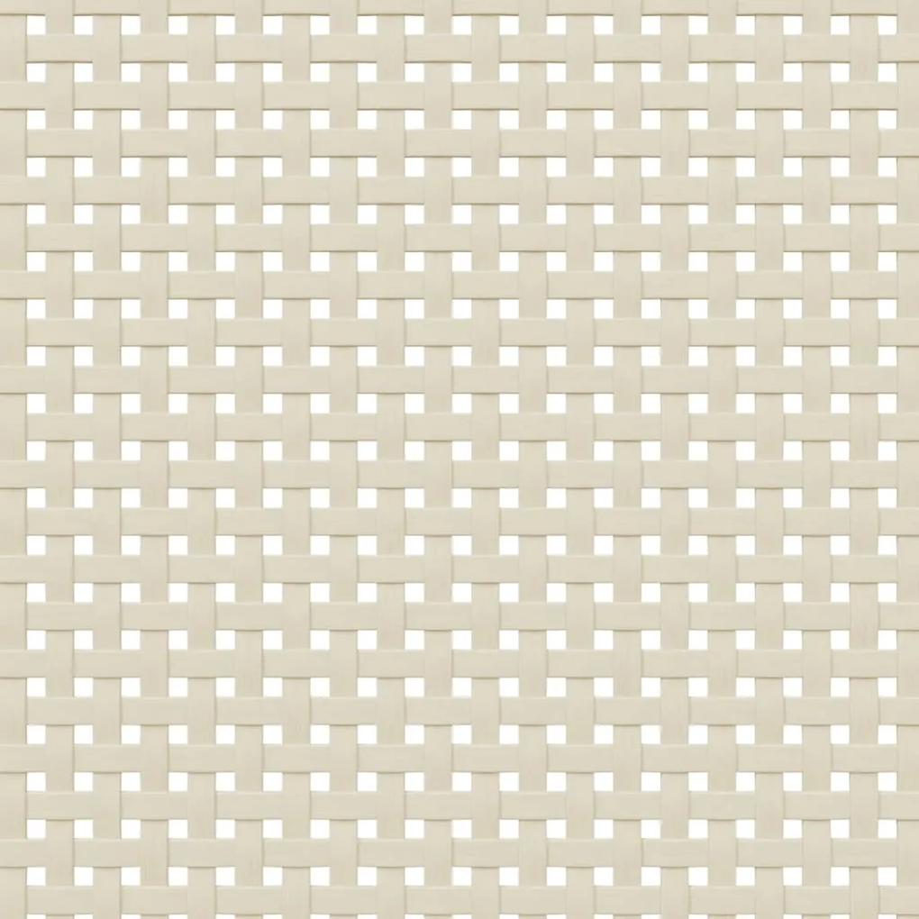 Skříňka SENJA ratanový vzhled bílá 90 x 40 x 112 cm borovice,  358053